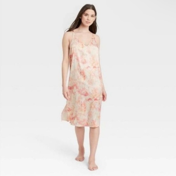 stars above | Intimates & Sleepwear | Stars Above L L Pink Silky Satin ...